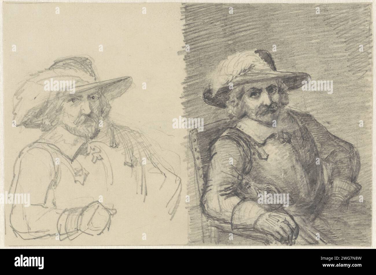 The sitting warrior, Christiaan Wilhelmus Moorrees, 1811 - 1867 drawing ...