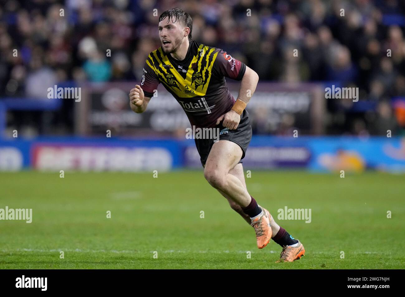 Adam Holroyd of Warrington Wolves during the Rugby League Joe Philbin ...