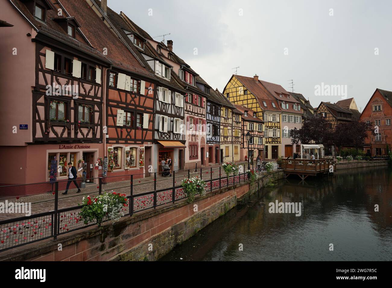 Colmar, Alsace, France - June 10 2021: Historic city center with old ...
