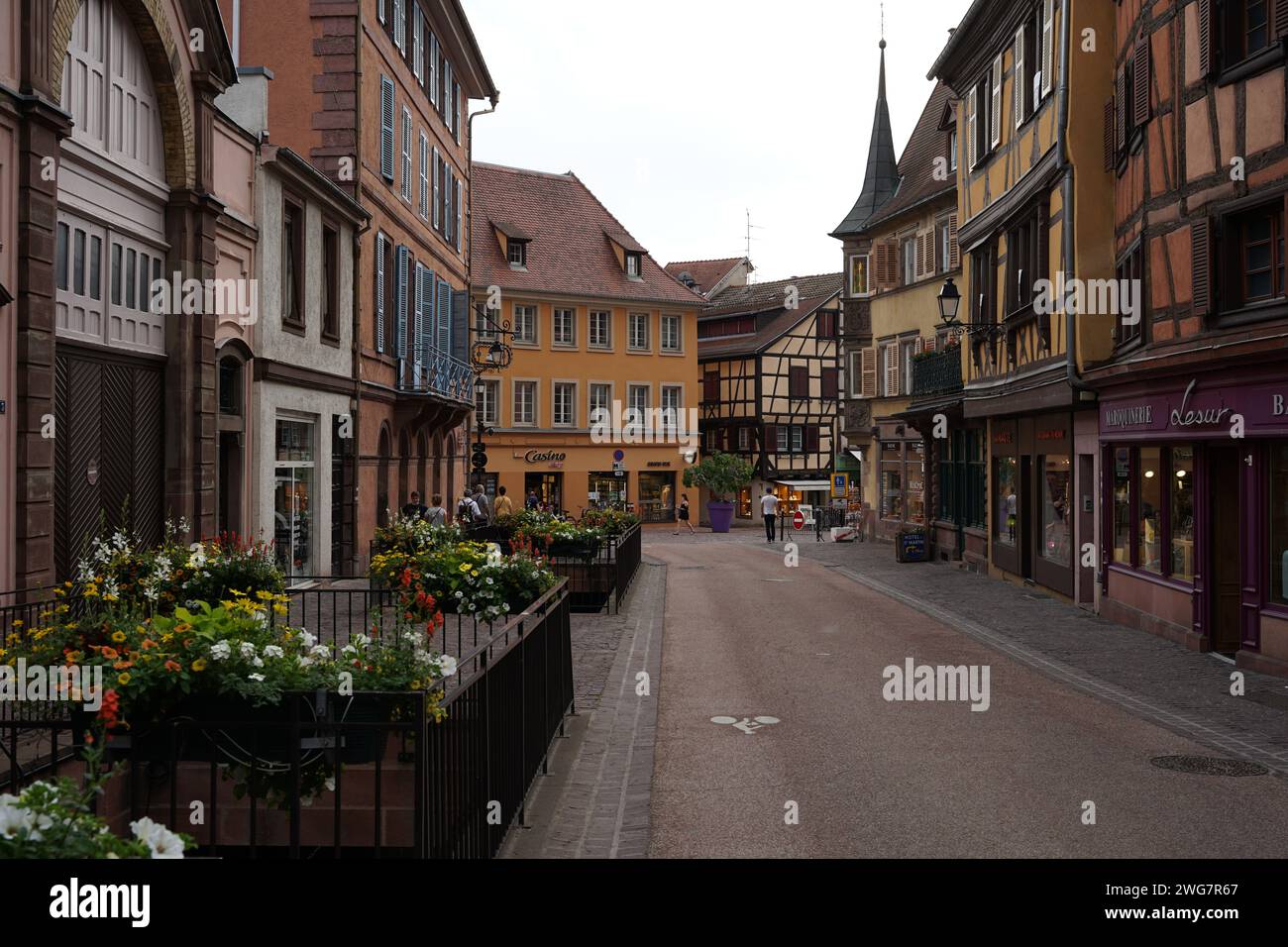 Colmar, Alsace, France - June 10 2021: Historic city center with old ...