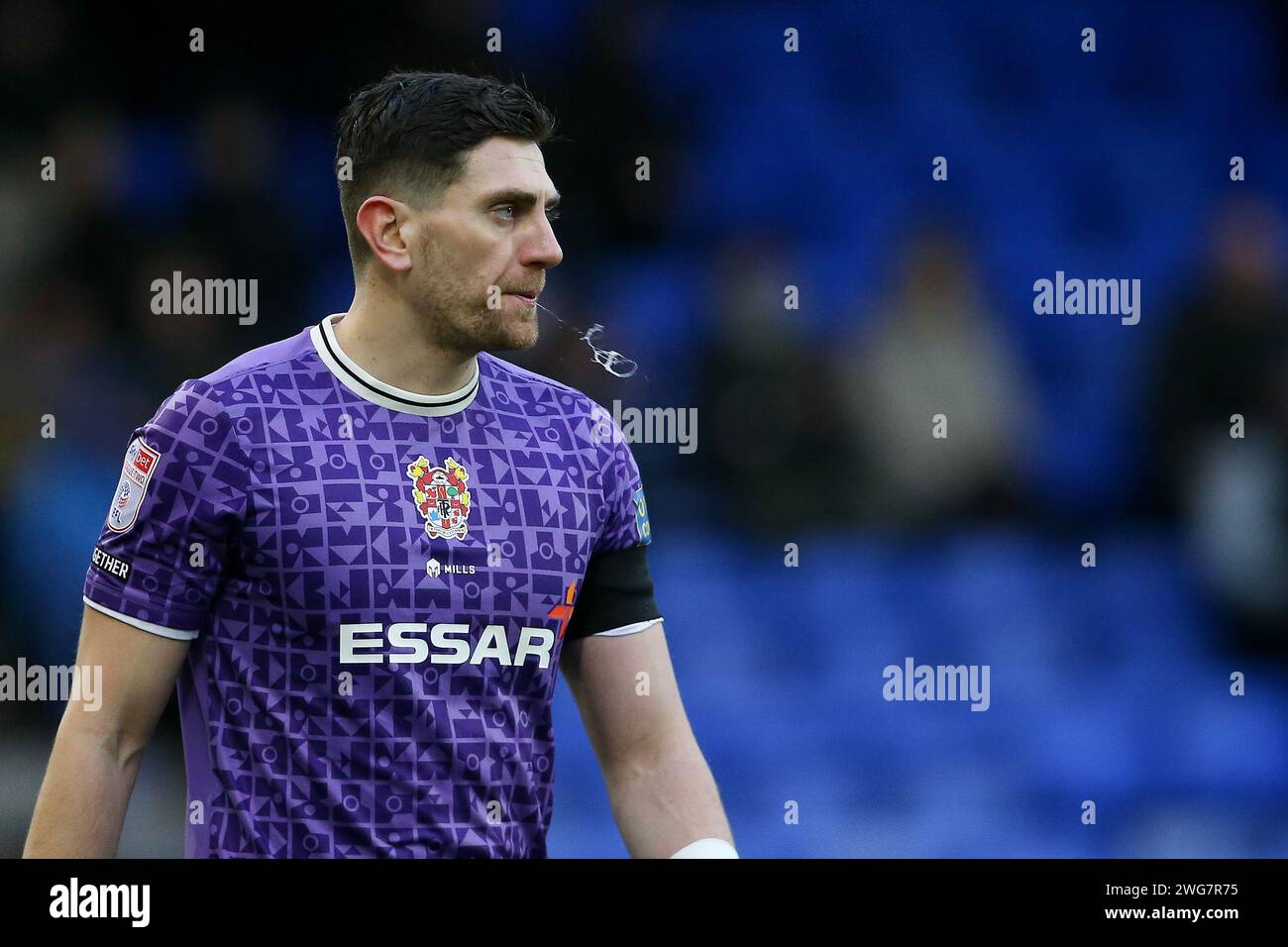 Birkenhead, UK. 03rd Feb, 2024. Luke McGee, the goalkeeper of Tranmere ...