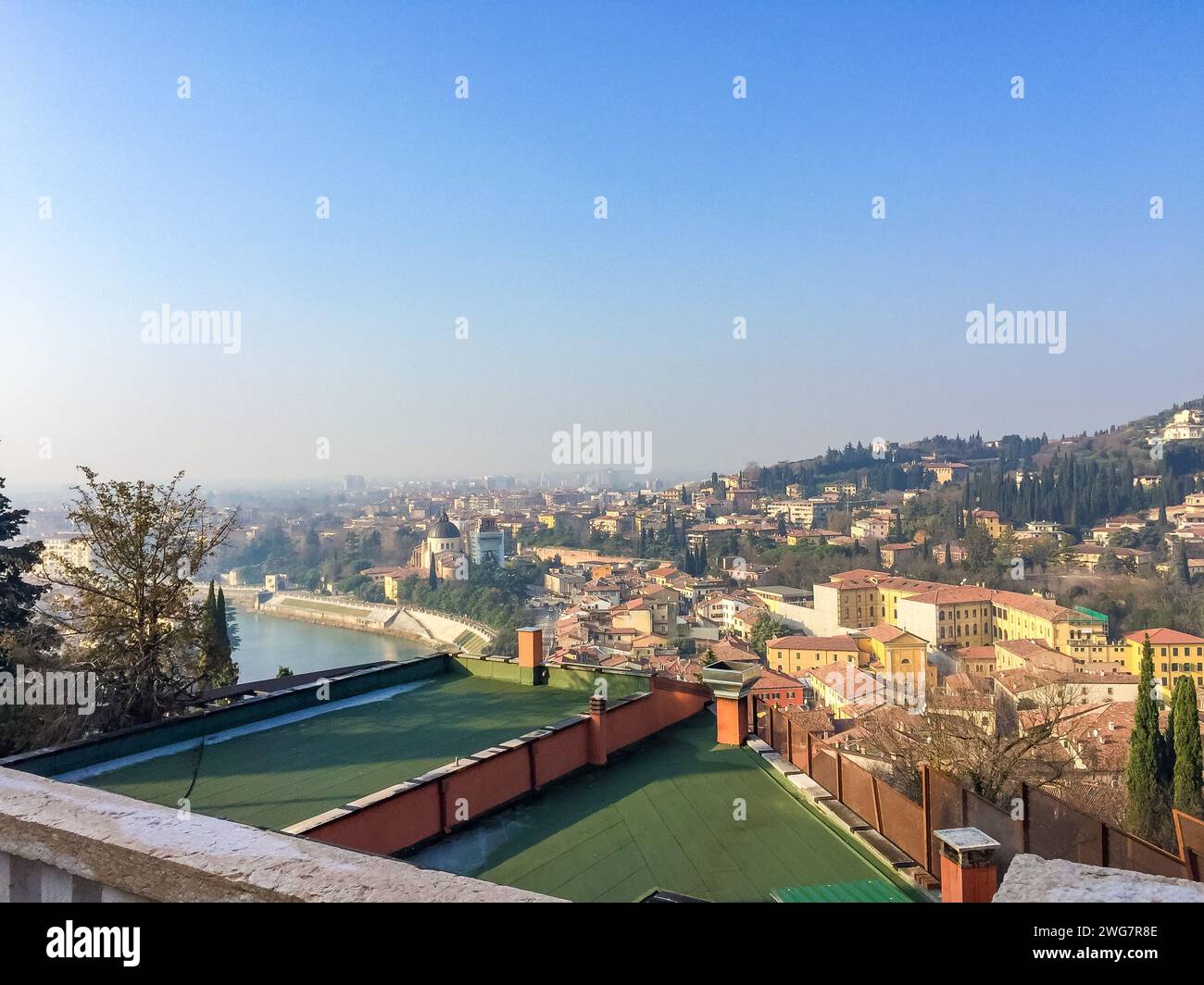 Aerial view verona historical city hi-res stock photography and images ...