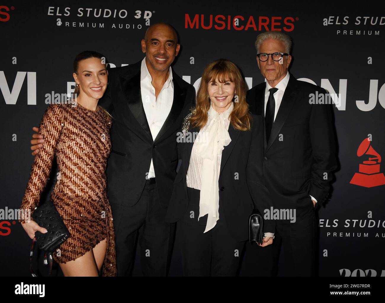 LOS ANGELES, CALIFORNIA - FEBRUARY 02: (L-R) Britt Mason, Harvey Mason ...