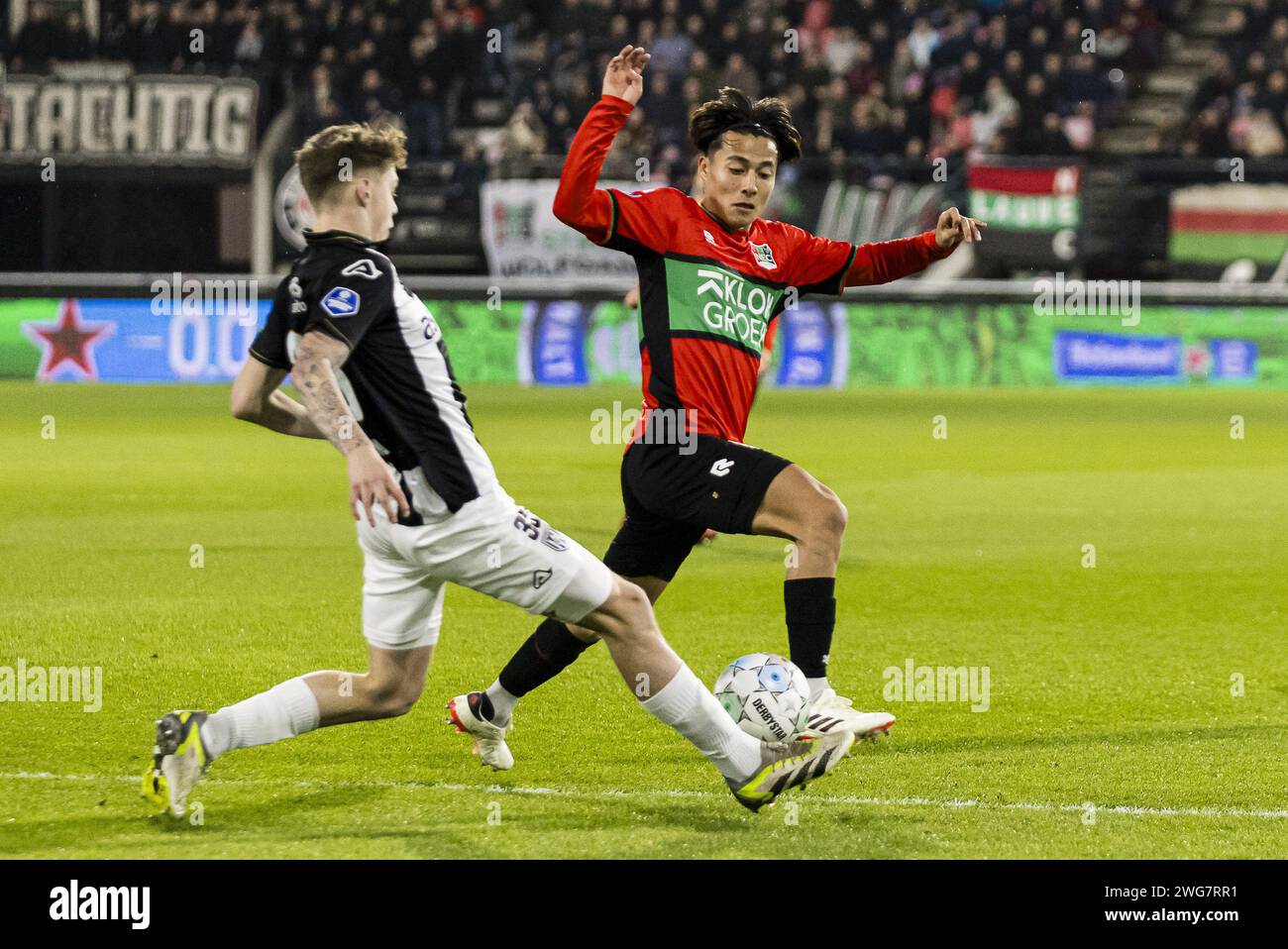 NIJMEGEN - 03-02-2024. Stadium De Goffert. Eredivisie voetbal season ...