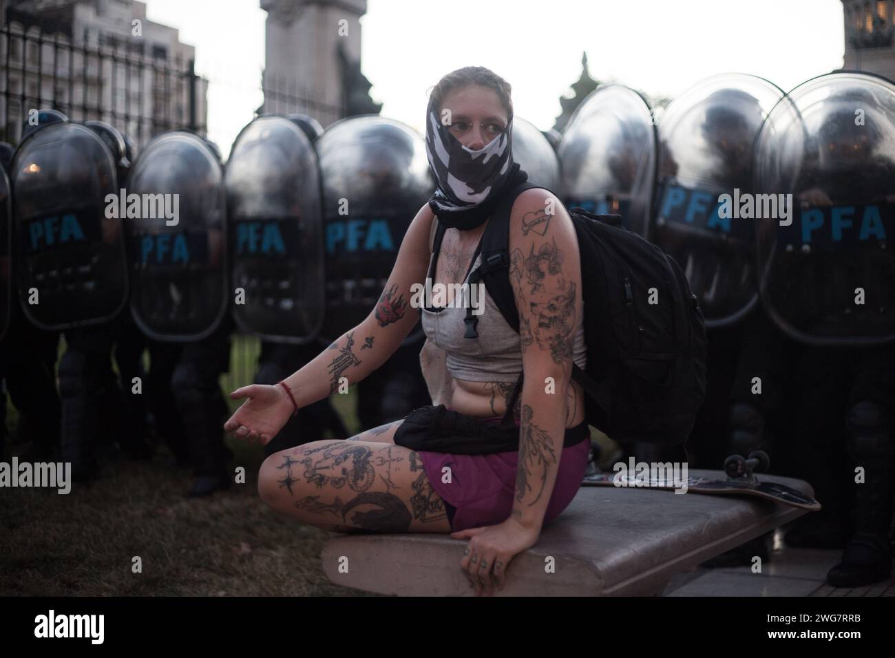 Buenos Aires, Argentina. 2nd Feb, 2024. The security agencies of the ...