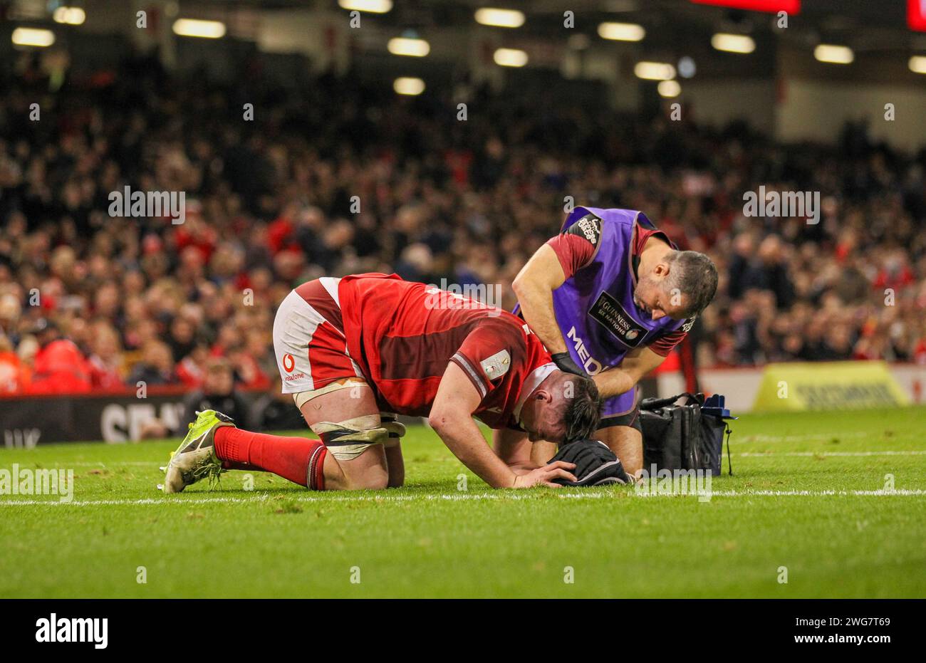 Cardiff, Wales. 3rd February 2024; Principality Stadium, Cardiff, Wales ...