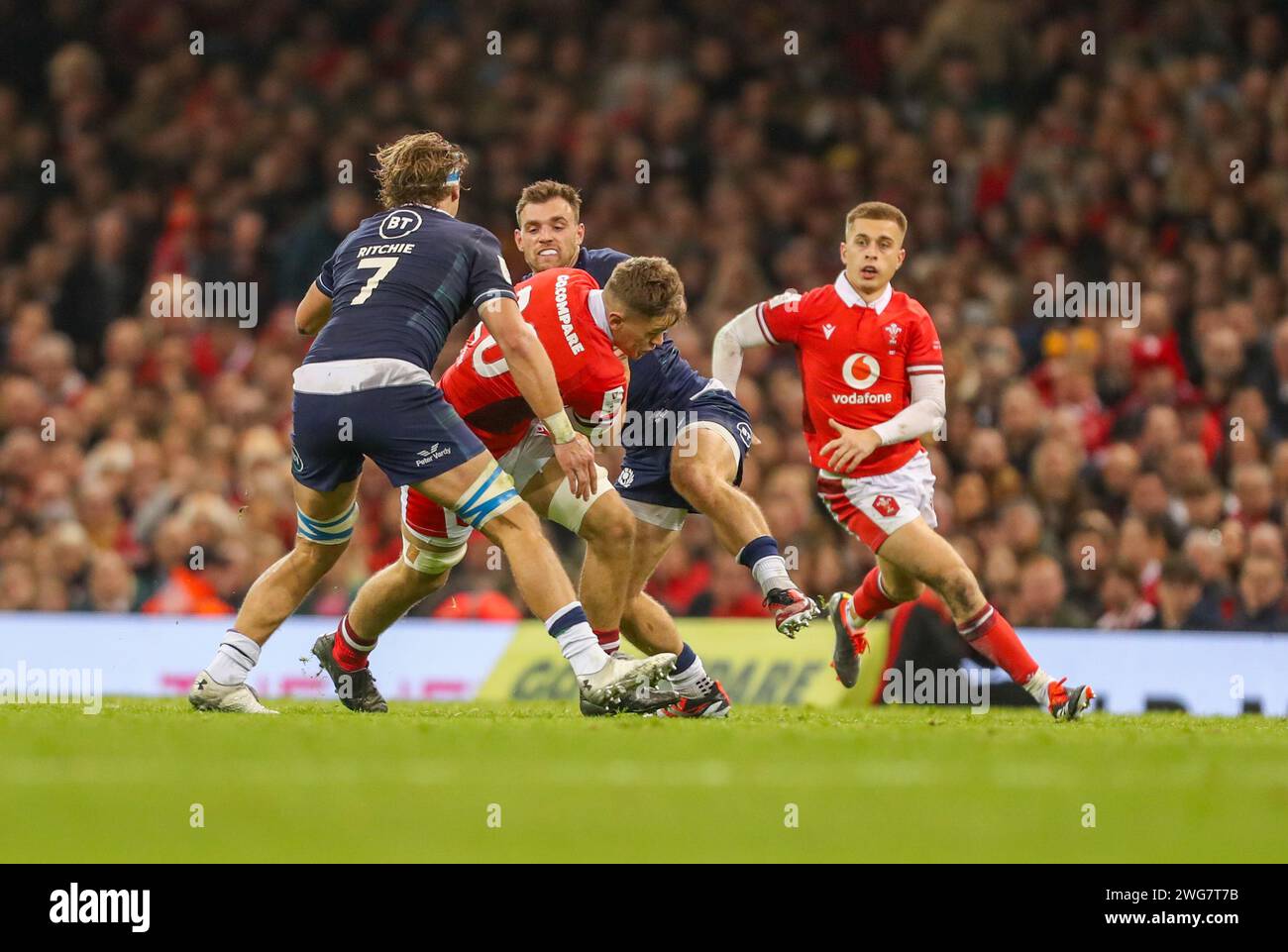 Cardiff, Wales. 3rd February 2024; Principality Stadium, Cardiff, Wales ...