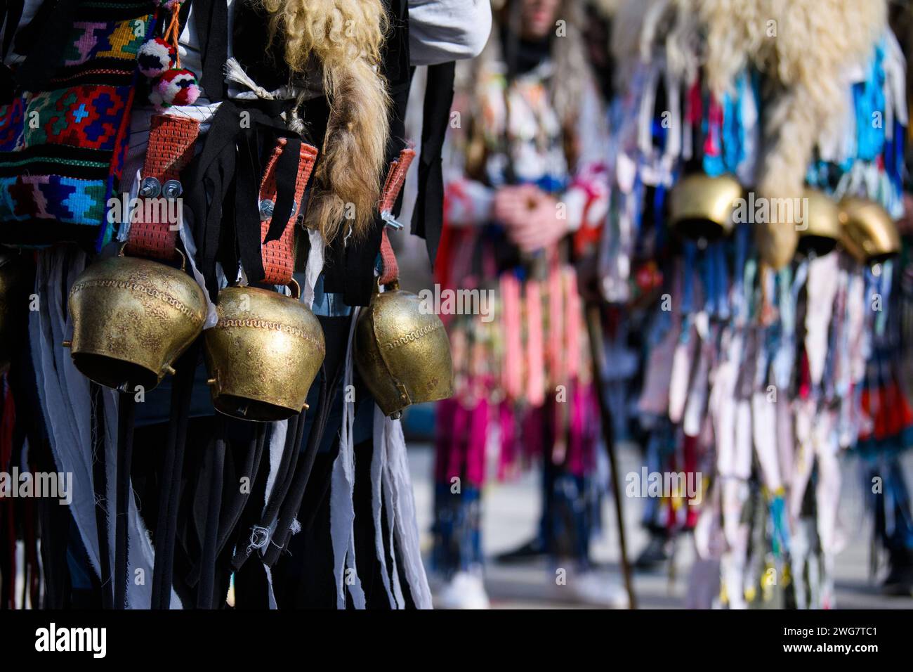 Croatia, Ruda, 030224. The traditional march of the Rudi masquerade ...