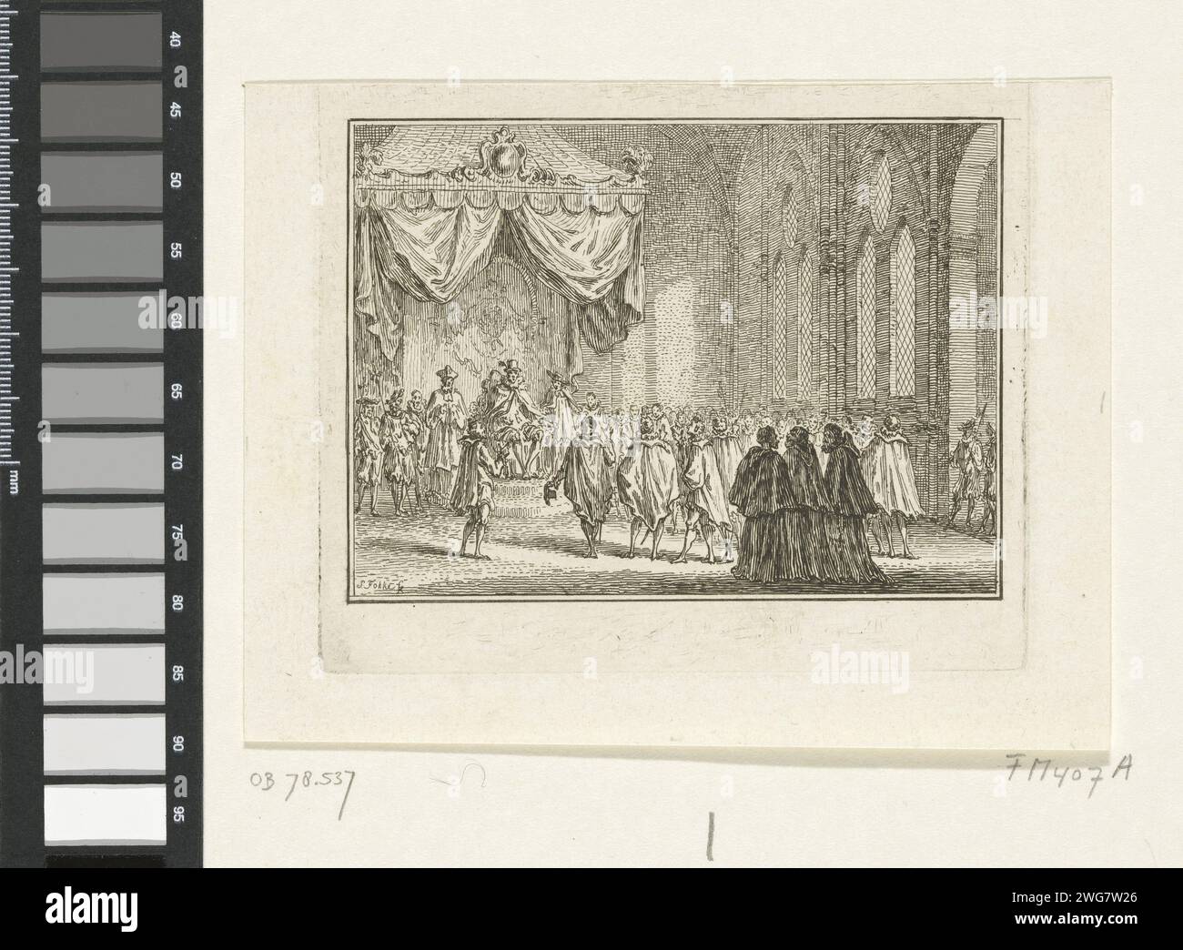 Train distance of Karel V, 1555, 1782 - 1784 print Charles V throne ...