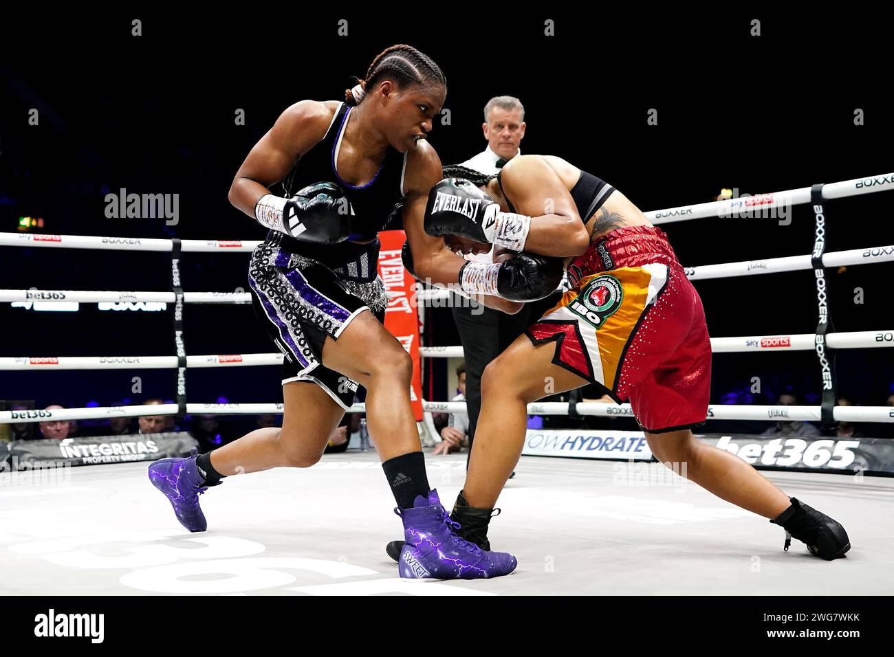 Caroline Dubois (left) in action against Miranda Reyes in the ...