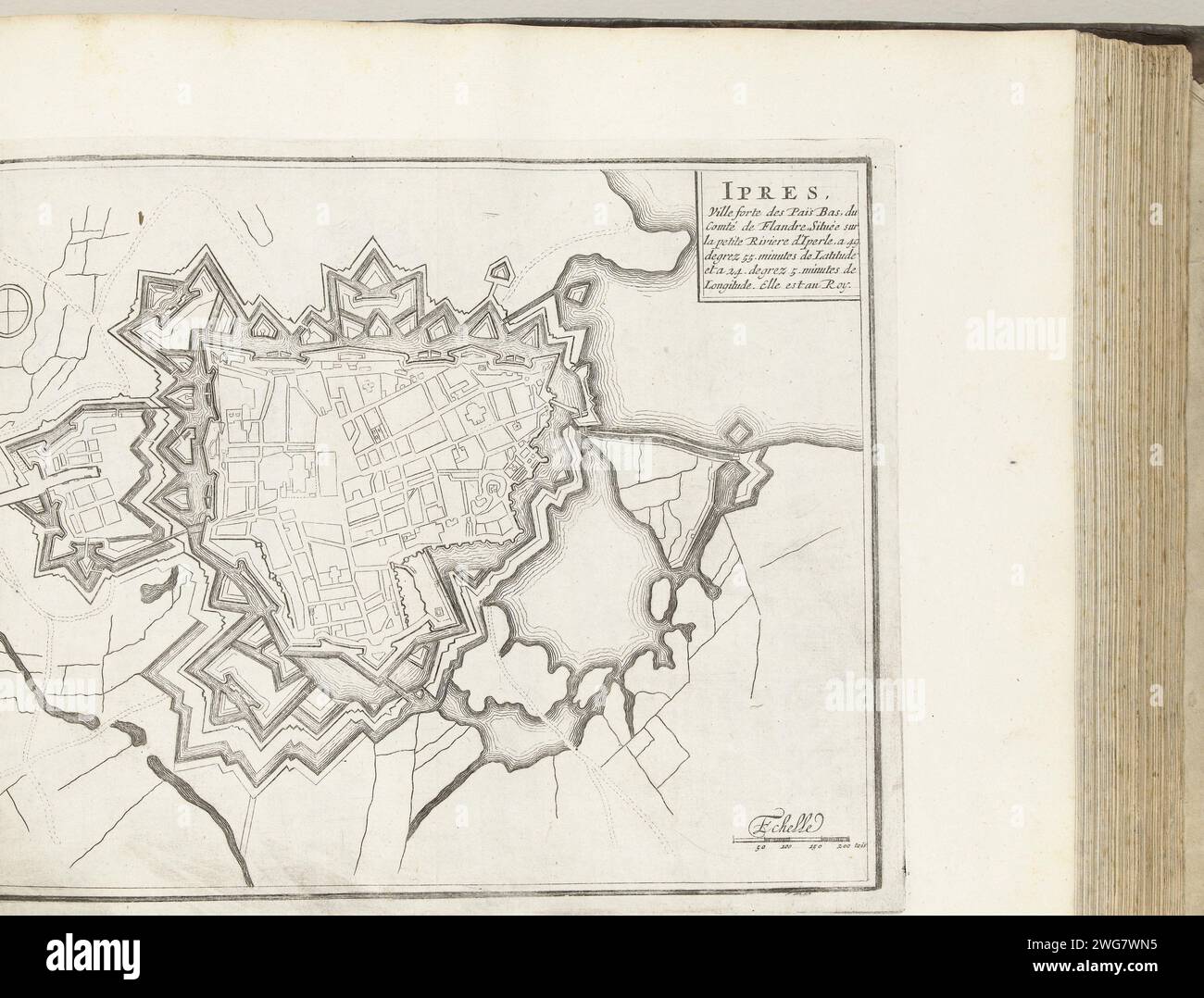 Map of Yperen, ca. 1693-1696, 1693 - 1696 print Map of the ...