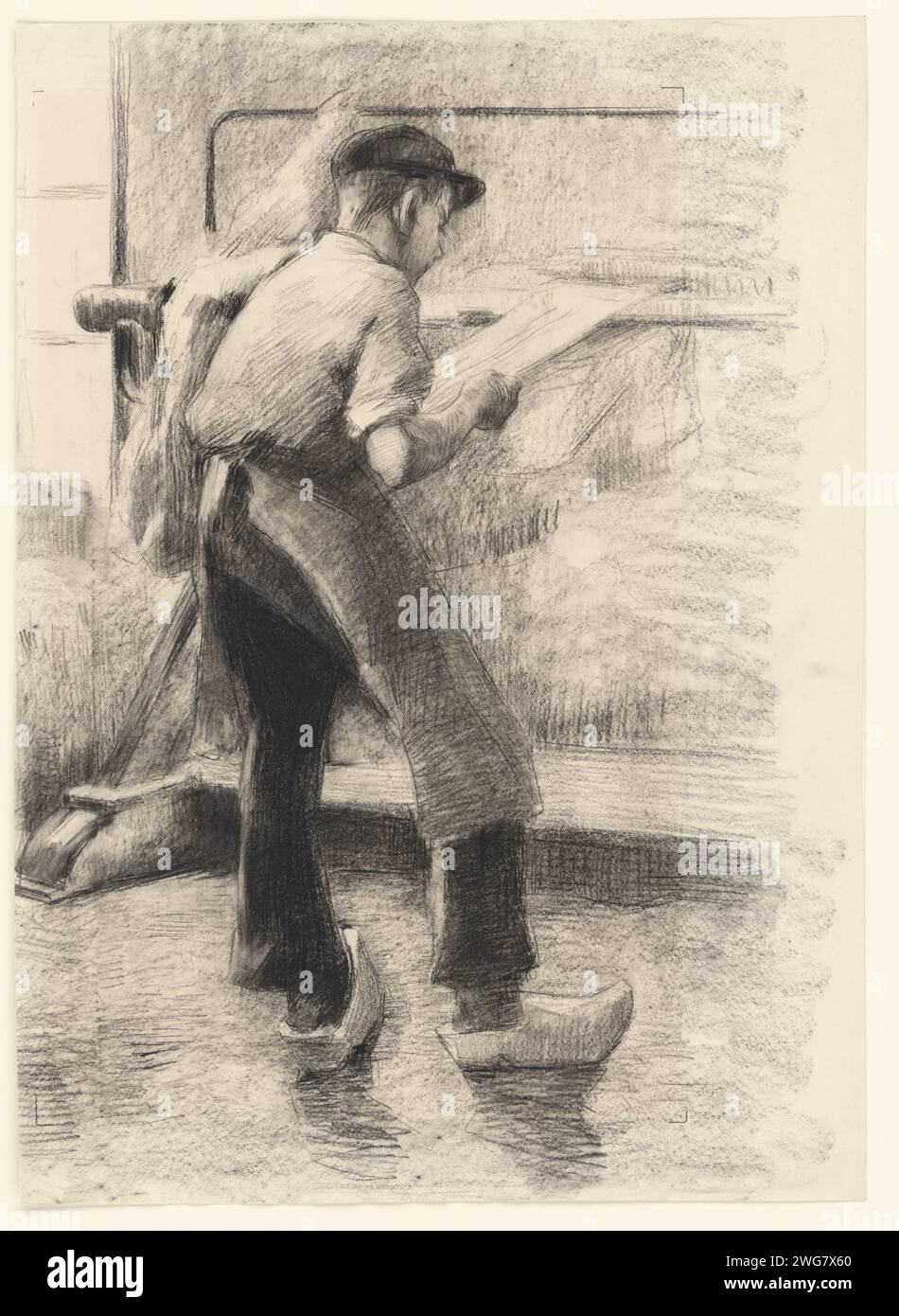 Factory boy at work, Anthon Gerhard Alexander van Rappard, 1868 - 1892 ...