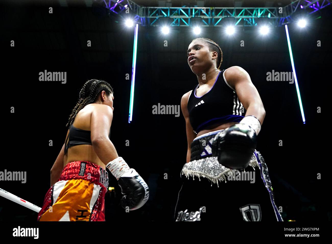 Caroline Dubois (right) in action against Miranda Reyes in the ...
