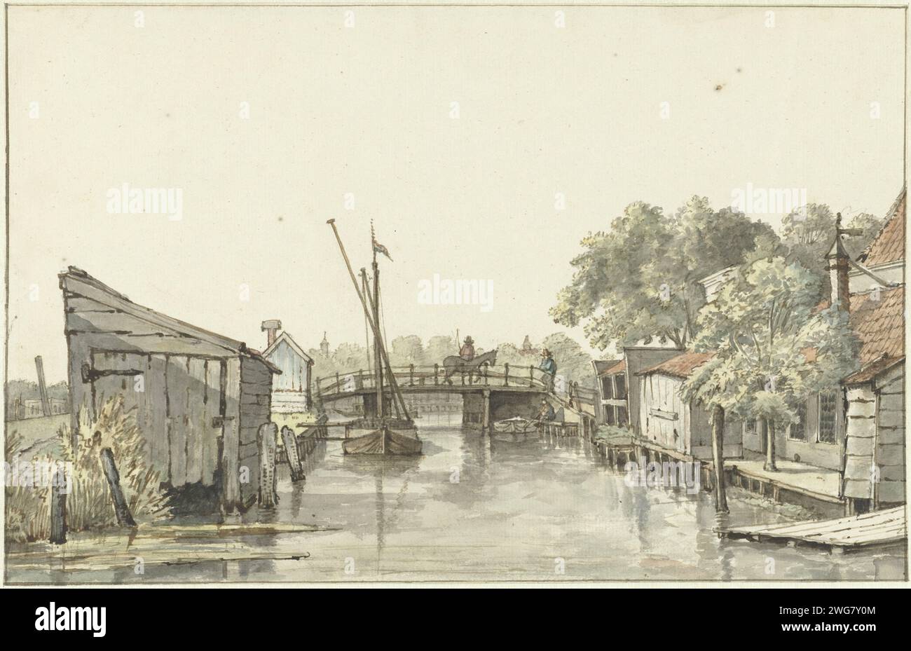 Face of the Ringdijk on the Schulpbrug, seeing to the Utrecht side of ...