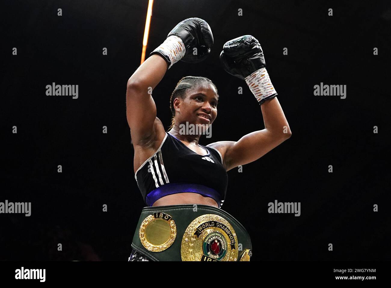 Caroline Dubois celebrates victory against Miranda Reyes in the ...