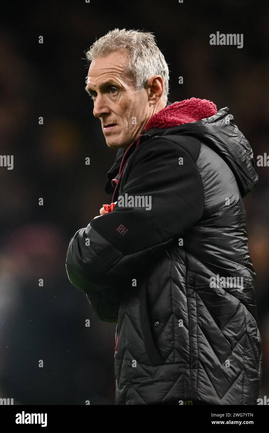Robert Howley Wales Attack Coach during pre match warm up ahead of the ...
