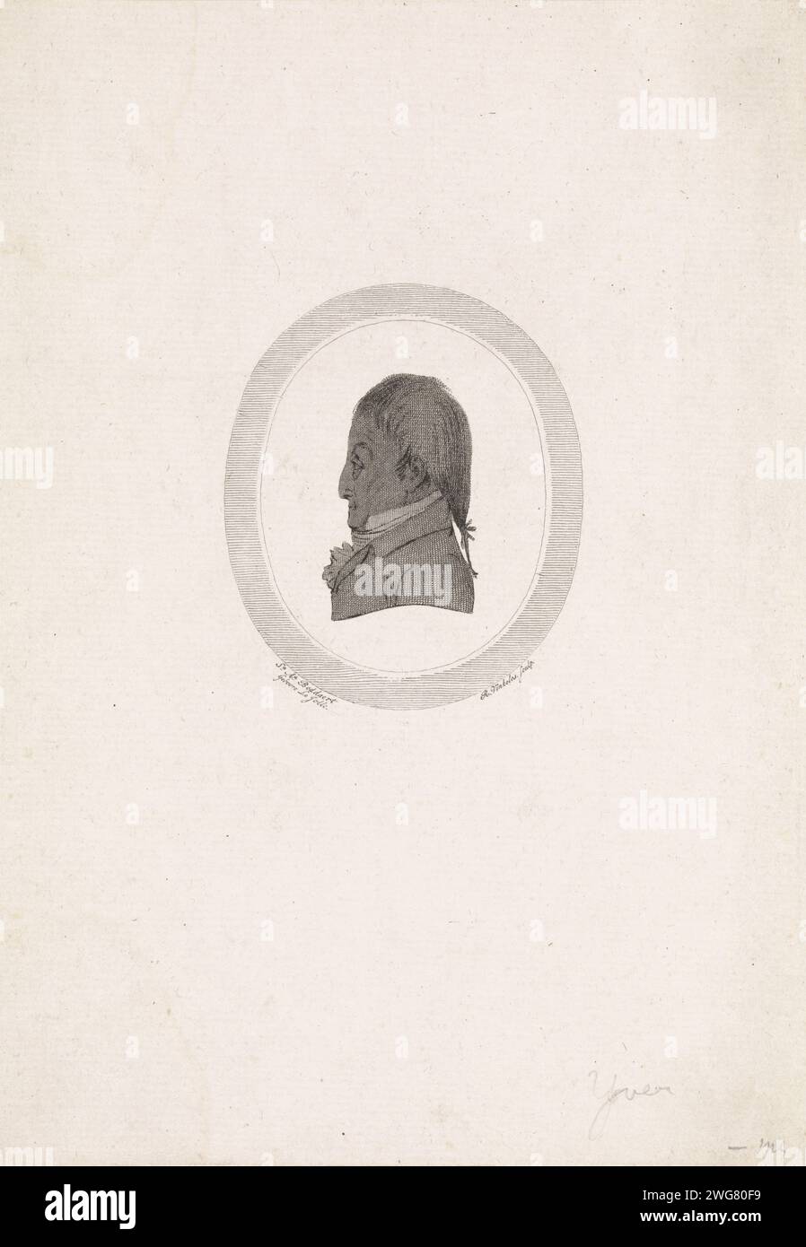 Portrated Van Jan Yver, Reinier Angle (i), After Sara Agatha Boddaert ...