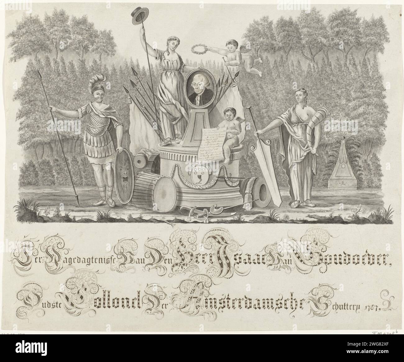 Allegorical grave monument for Isaac of Goudoever, 1793-1794, Anonymous ...