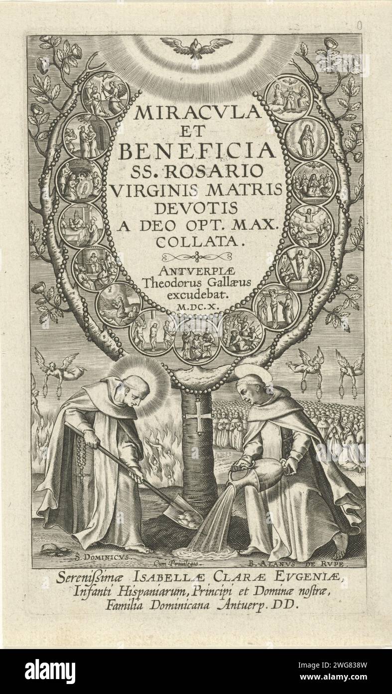 TitelPrent voor miracles and blessings SS. Rosario, 1610, Theodoor ...