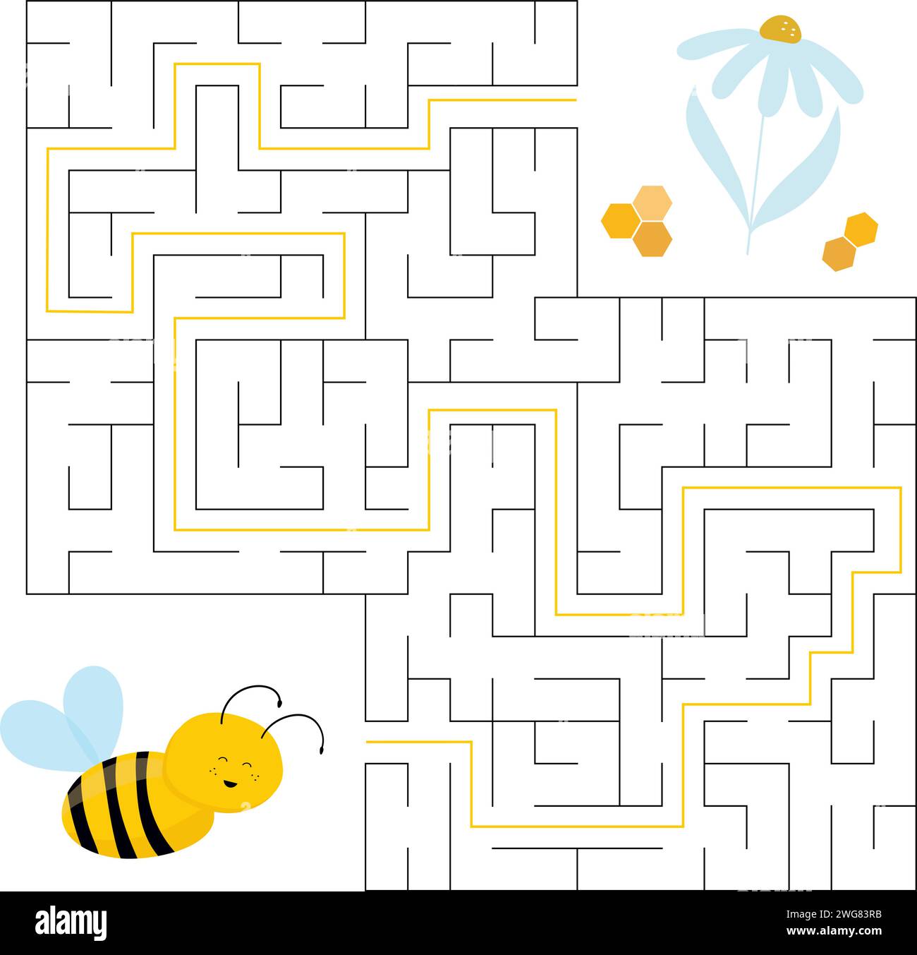 Maze puzzle for kids hi-res stock photography and images - Alamy