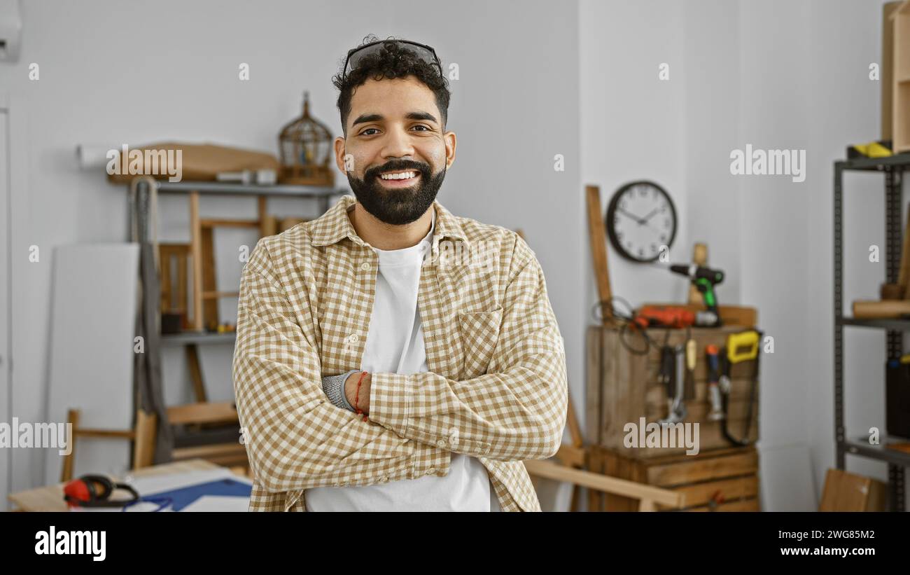 Skilled young craftsman standing hi-res stock photography and images ...