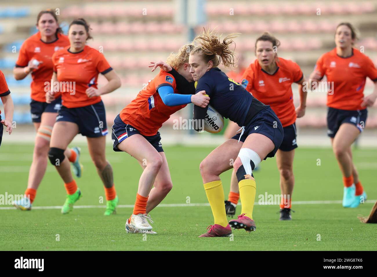 AMSTERDAM, NETHERLANDS - FEBRUARY 03: Senne Hoog player of RC DIOK ...