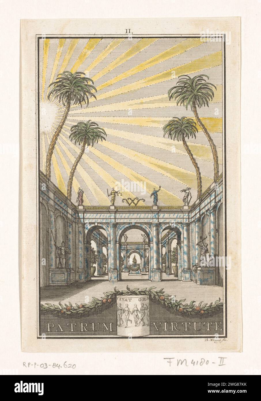 Illuminations of the house of Kol. Eckhardt on the Prinsengracht in The ...