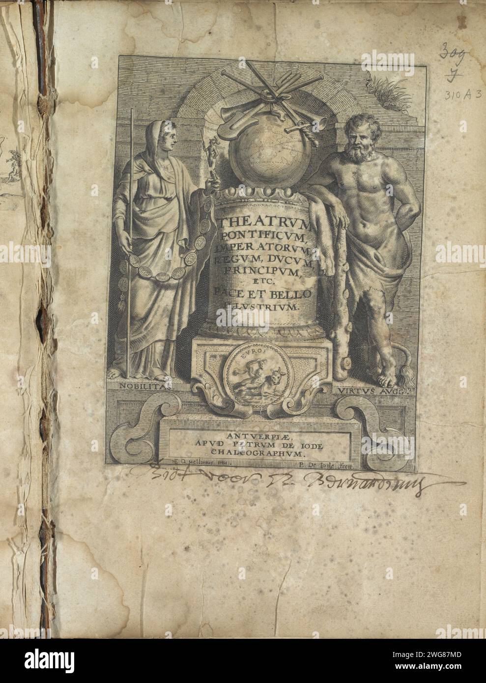Latin title flanked hi-res stock photography and images - Alamy