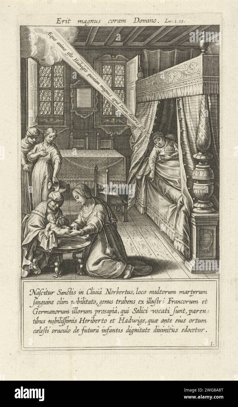 Birth of Saint Norbertus, Cornelis Galle (I) (Attributed to), 1622 ...