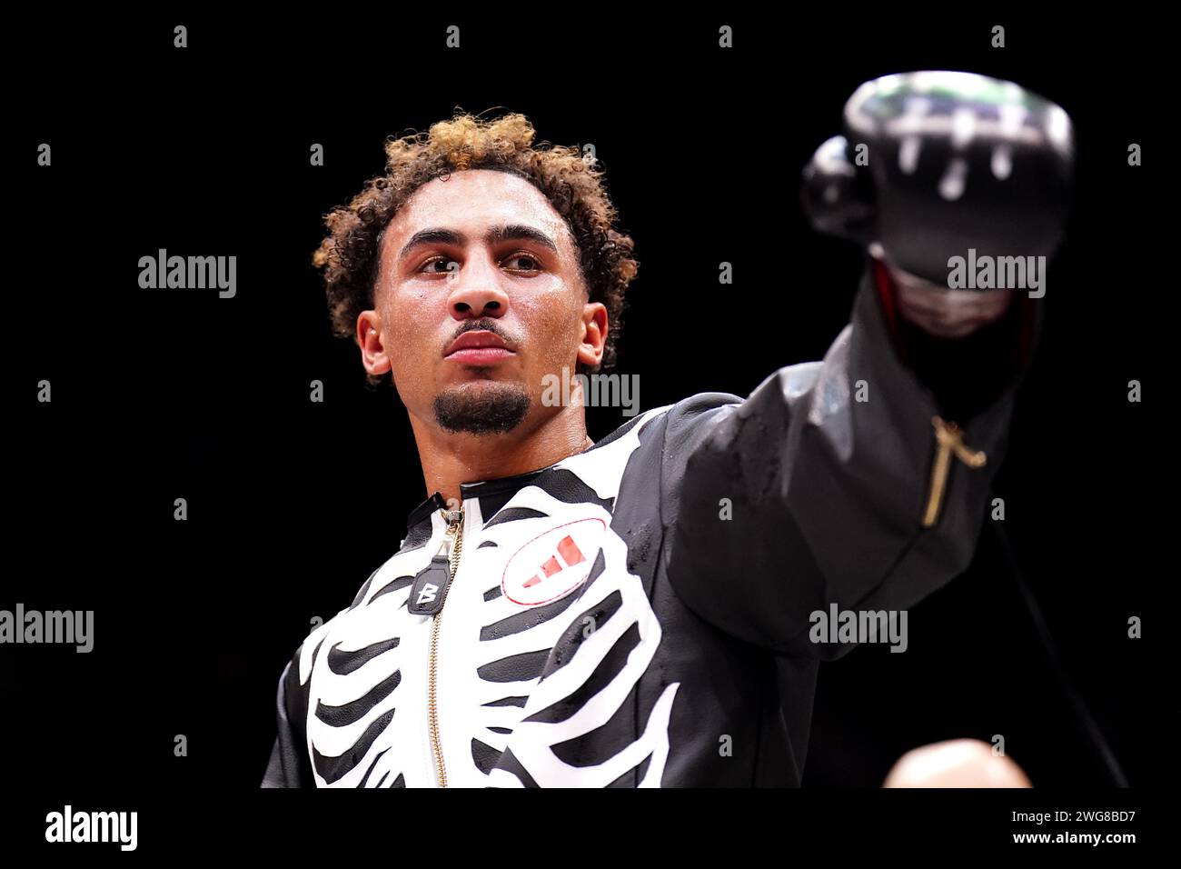 Ben Whittaker celebrates victory via KO against Khalid Graidia in the ...