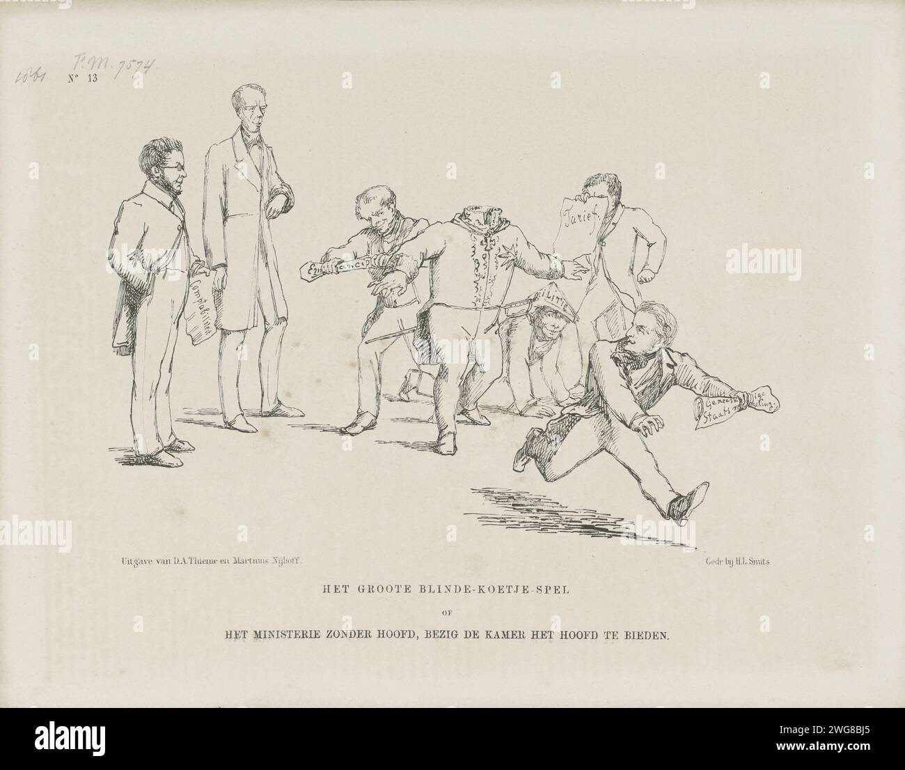 Blind mans buff cartoon hi-res stock photography and images - Alamy