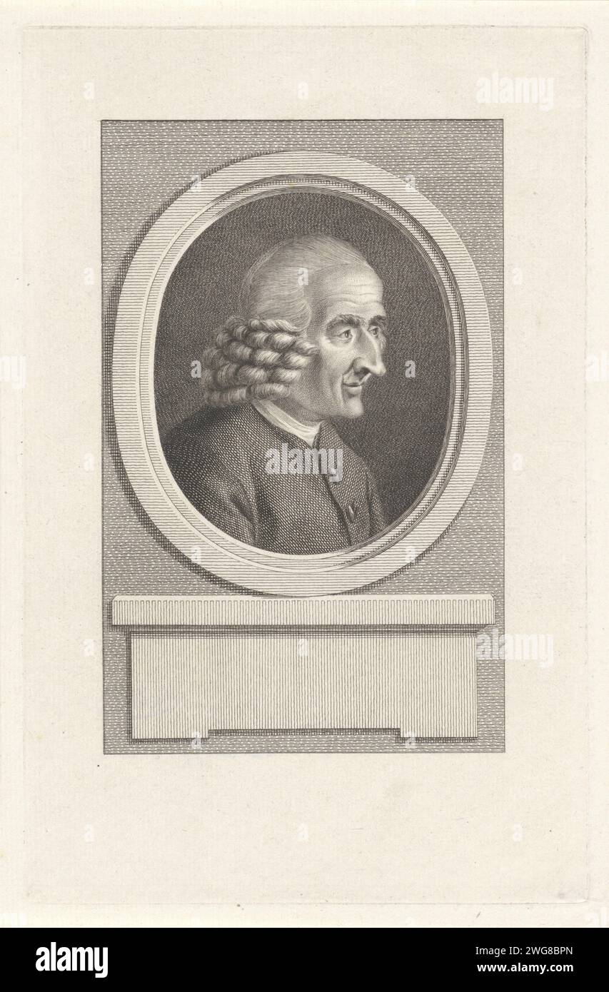 Portrait of the Dutch poet Jan de Kruyff, Reinier Vinkeles (I), After ...