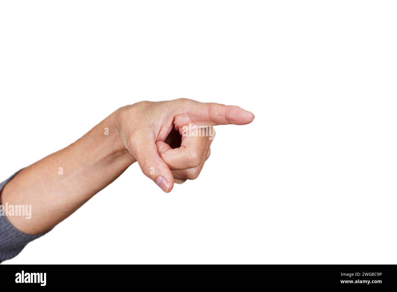 Pointing with his cane hi-res stock photography and images - Alamy