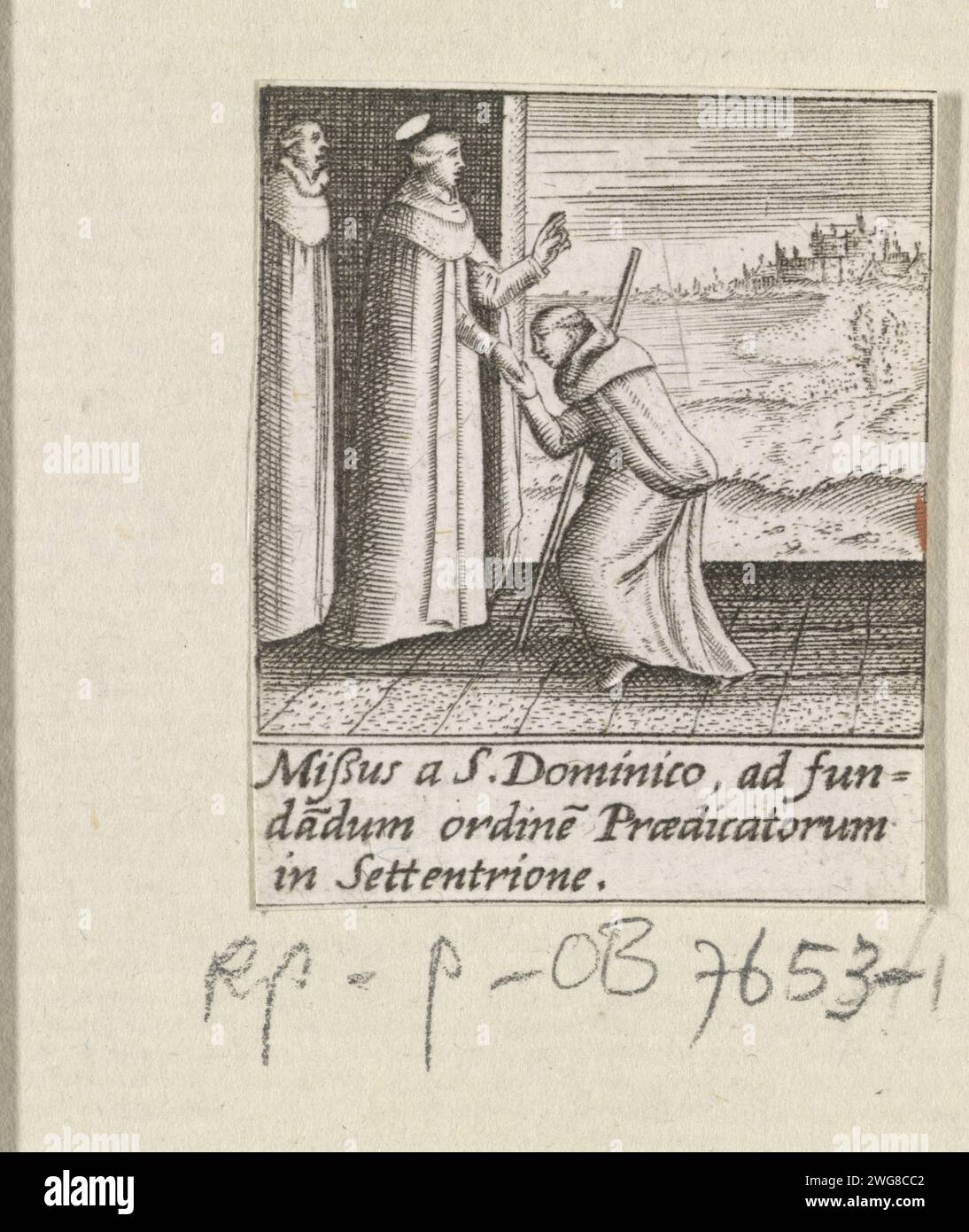 Monk greets the Holy Hyacinthus van Polen, Anonymous (Possibly), After ...