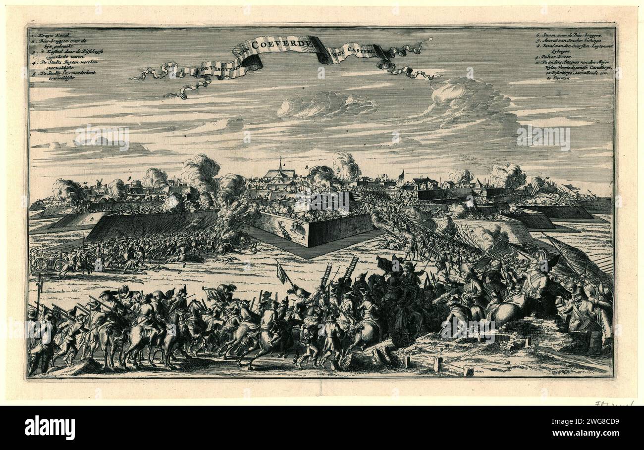 The conquest of Coevorden, 1672, Anonymous, After Romeyn de Hooghe ...