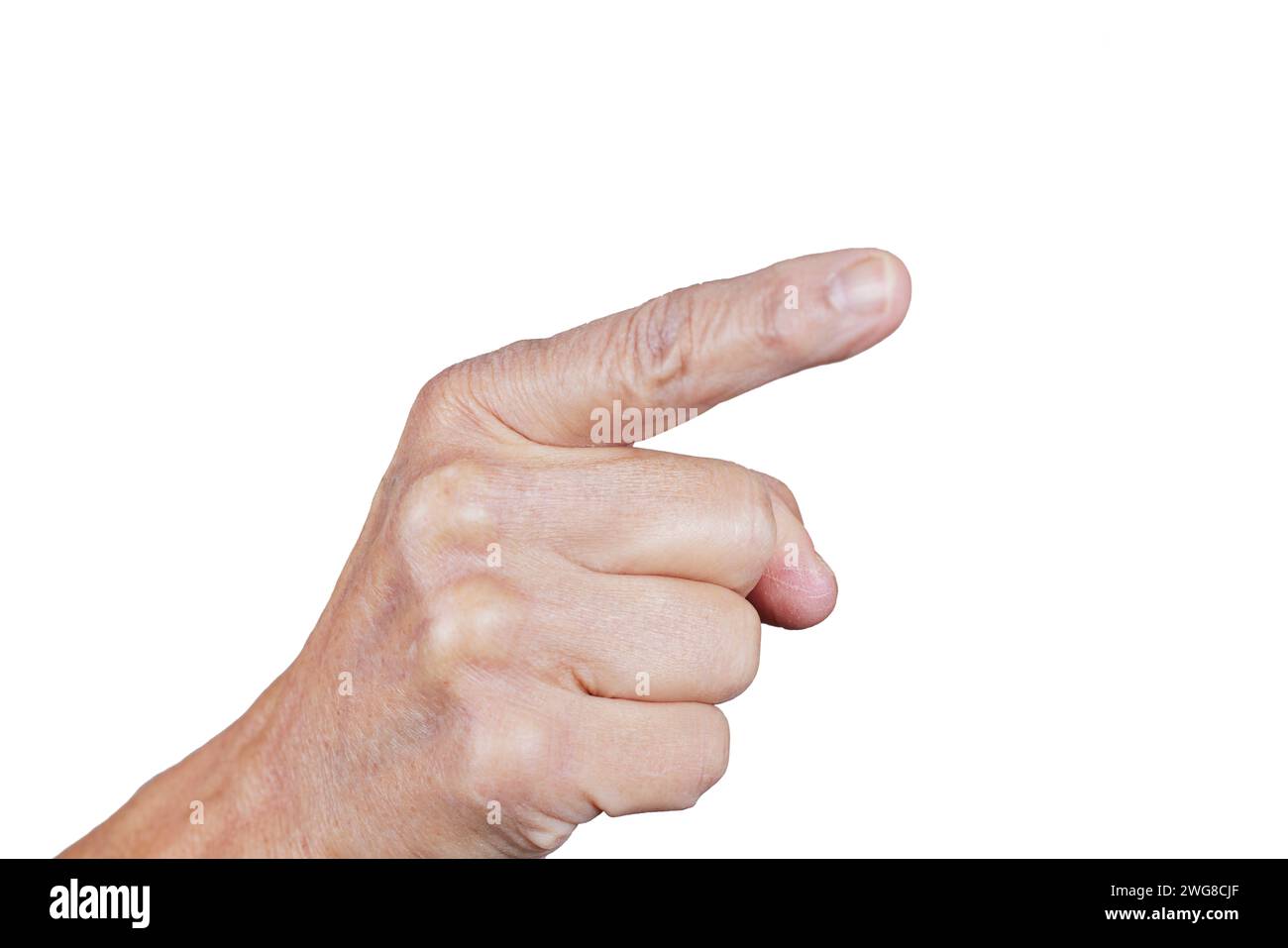 Pointing with his cane hi-res stock photography and images - Alamy