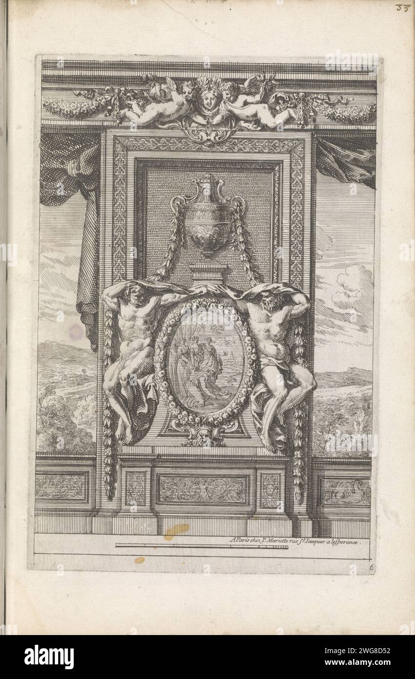 Wall panel with a performance of Moses found by the daughter of the ...