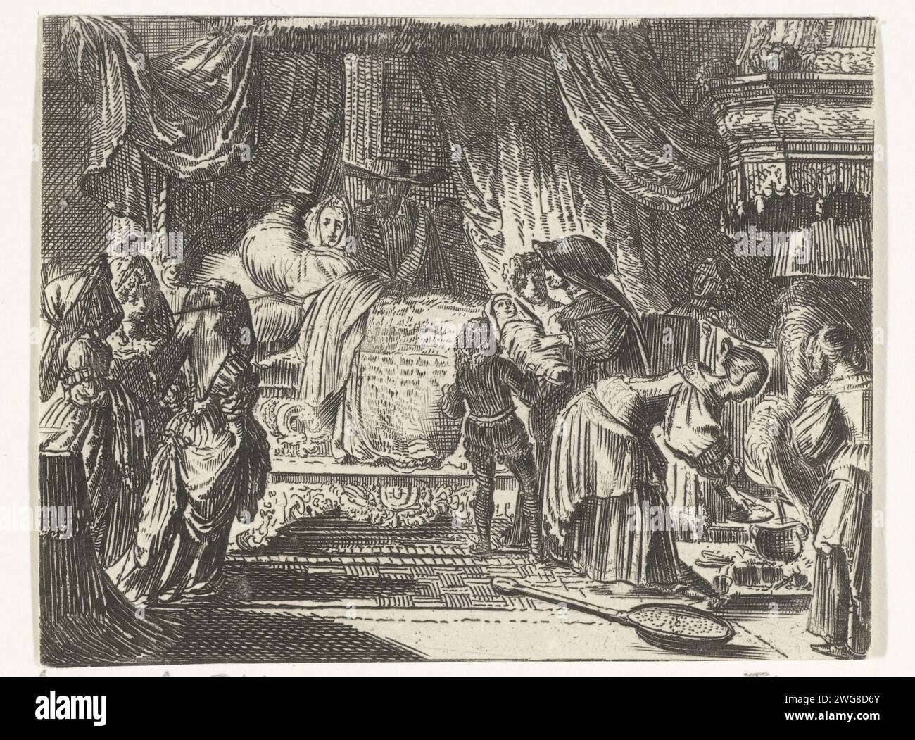 Birth of Willem III, 1650, 1675 print Birth of William III on November ...