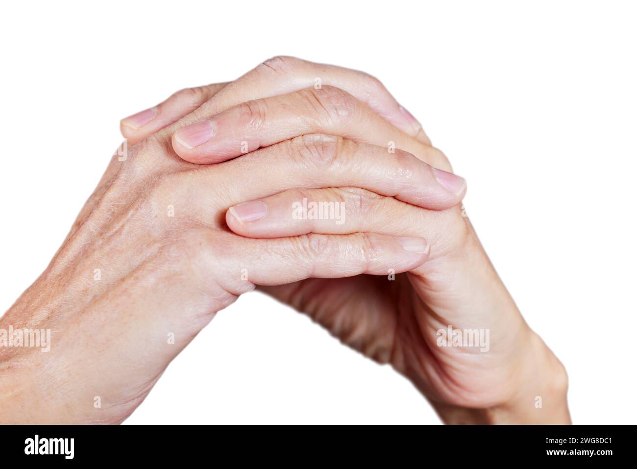 Cupped hands isolated female hi-res stock photography and images - Alamy