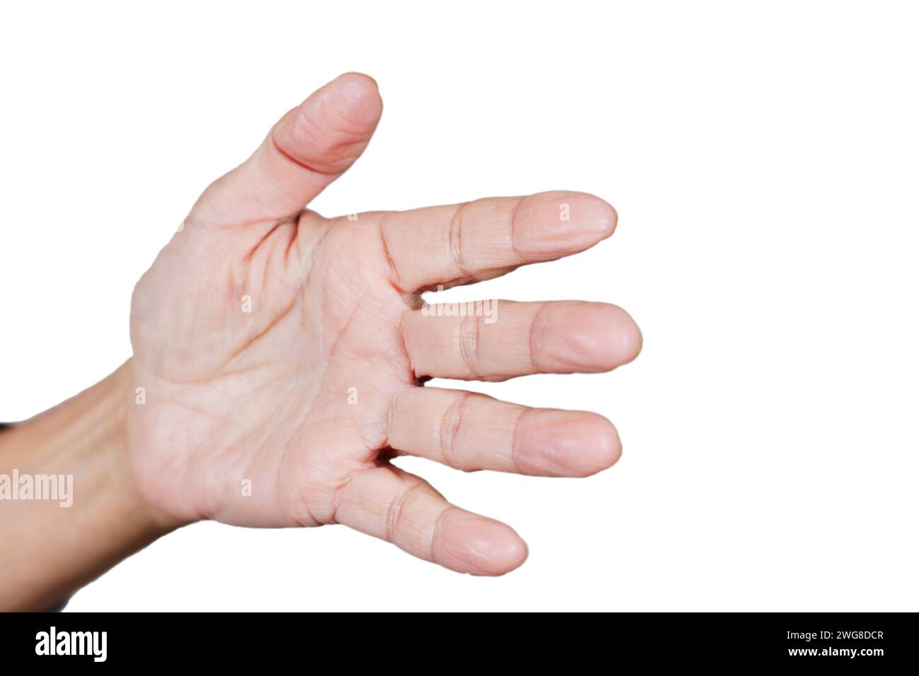 Mature female hand open palm hi-res stock photography and images - Alamy