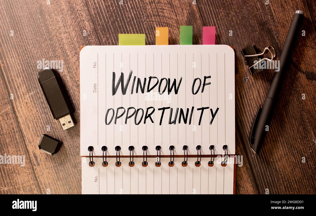 text Window of opportunity, concept Stock Photo - Alamy
