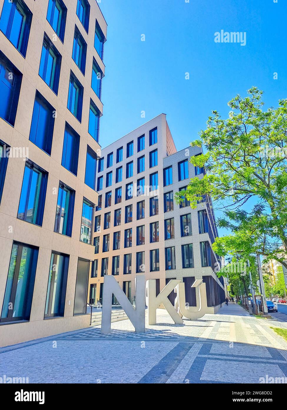 Praga -,Czech Republic - 3 June 2023 : Modern office building in Prague ...