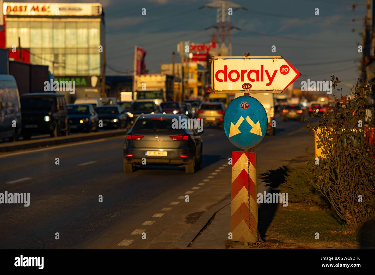 Afumati, Romania - January 16, 2024: The Expo Market Doraly logo is ...