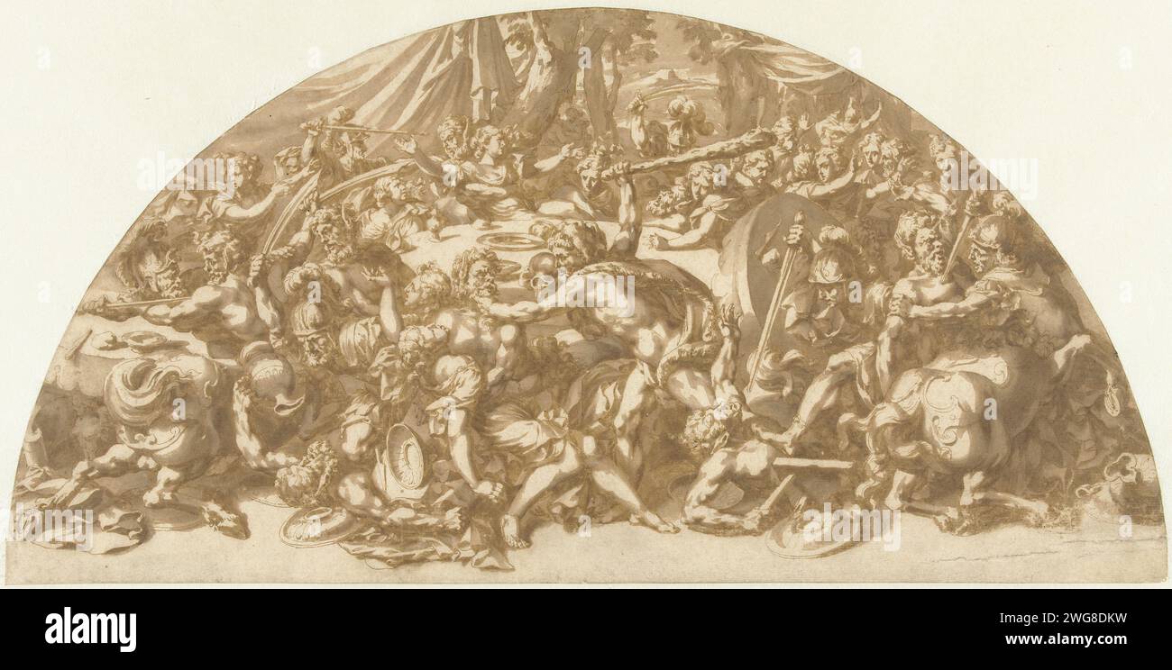 Battle of the Centauren and Lapithen on the wedding of Pirithoüs and ...