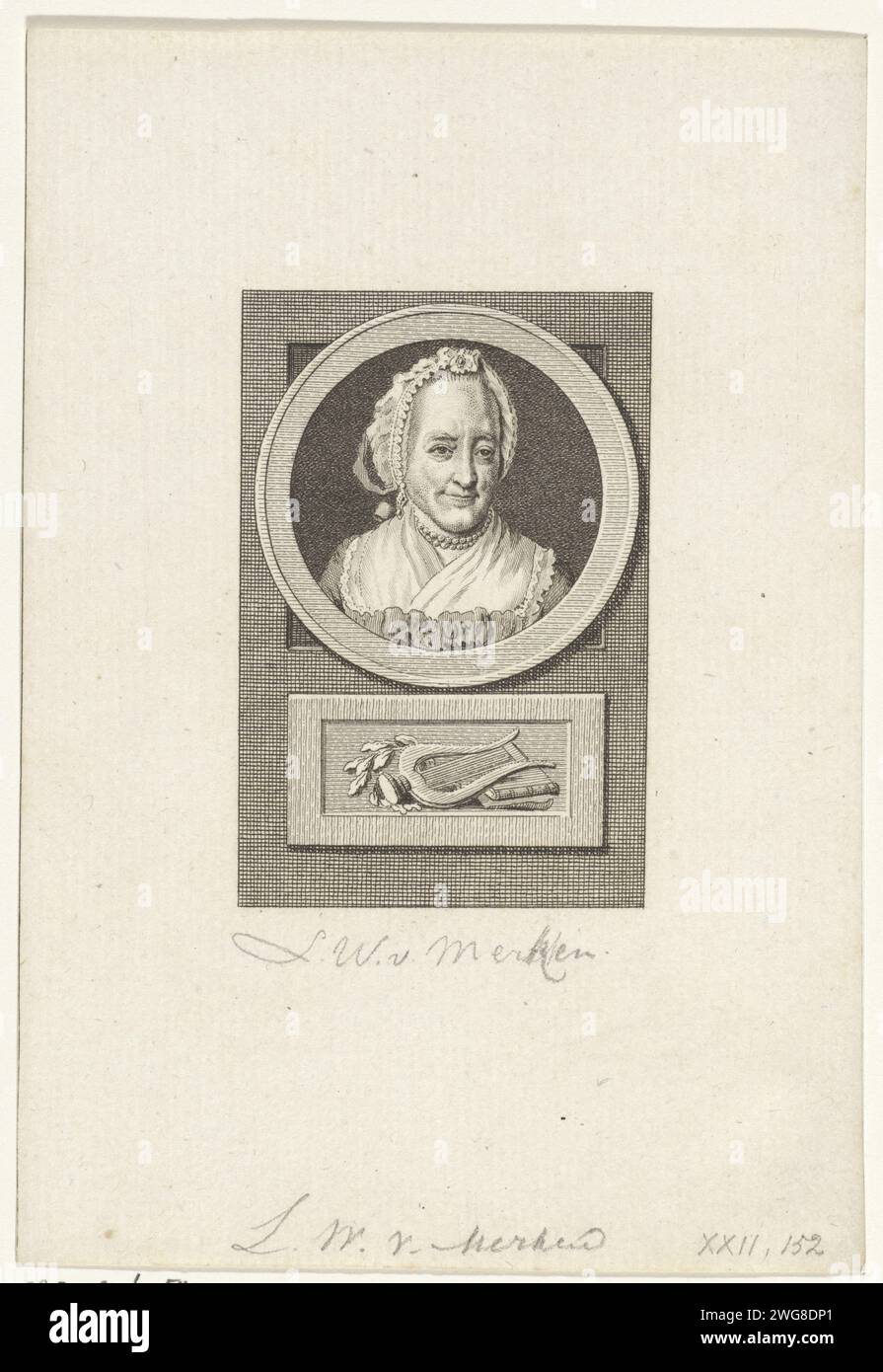 Portrait of Lucretia Wilhelmina van Brands, Reinier Vinkeles (I), After ...