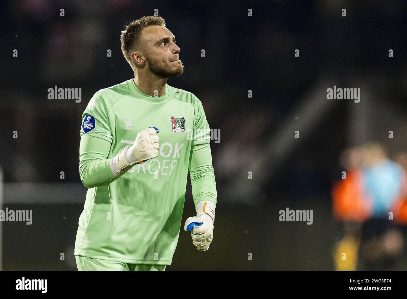 NIJMEGEN - 03-02-2024. Stadium De Goffert. Eredivisie voetbal season ...