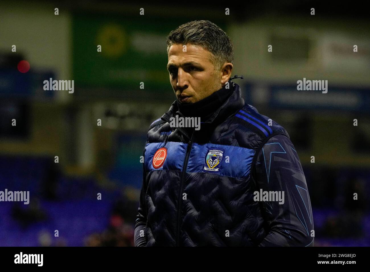 Sam Burgess, Head Coach of Warrington Wolves before the Rugby League ...