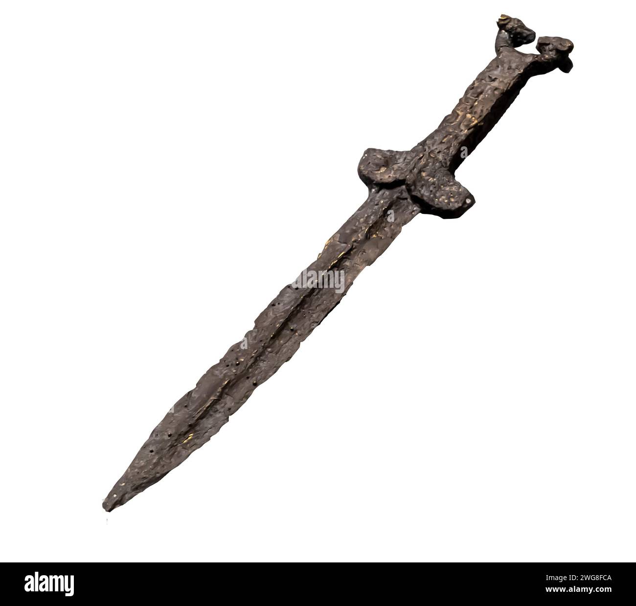 Bronze dagger, 8th - 4th century B.C. Kazakhstan Stock Photo - Alamy