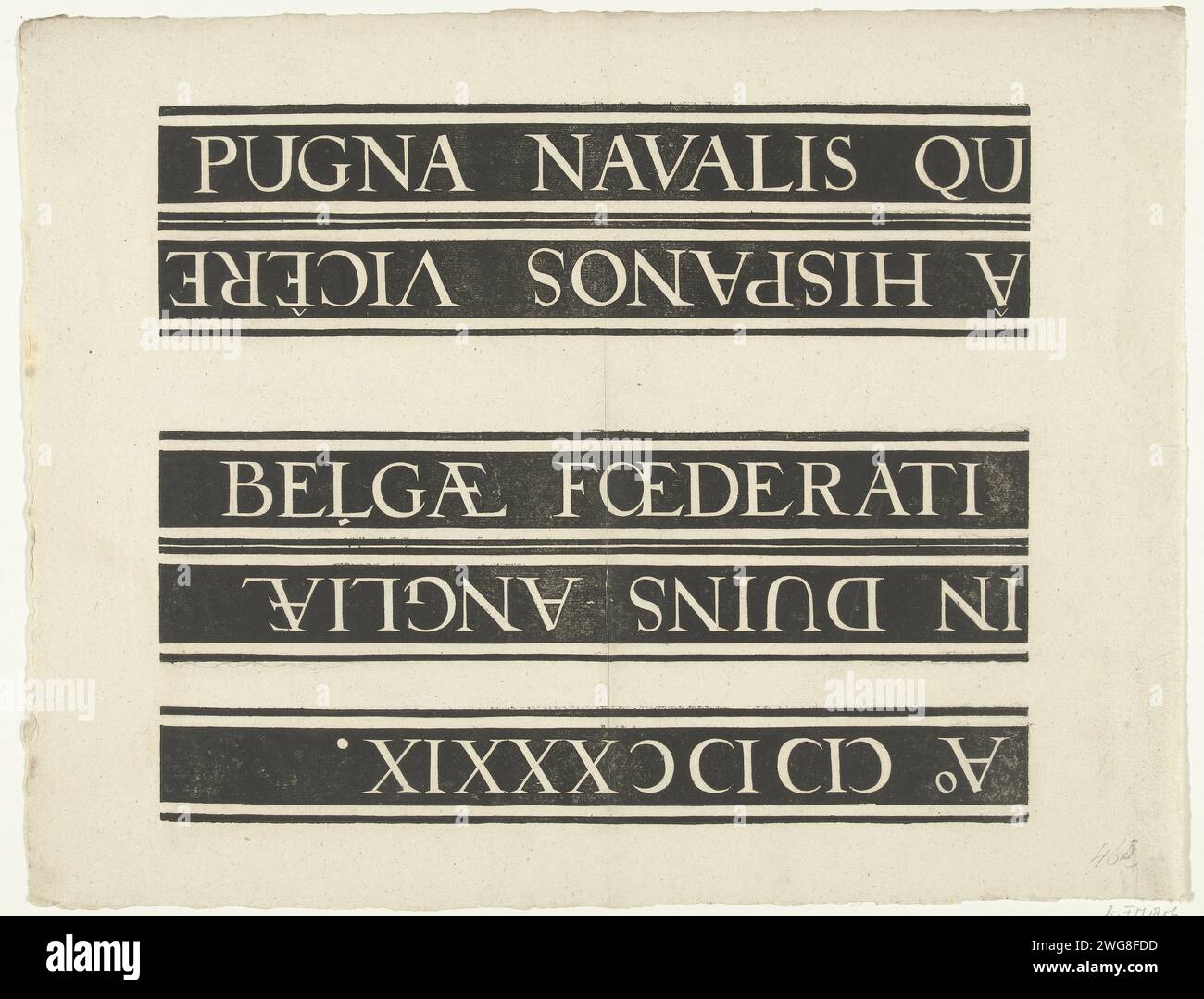 The big sea battle at Duins (Title), 1639, 1640 - 1643 print Large ...