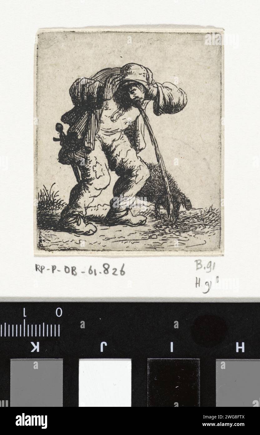 Braaking man, Jan Gillisz. van Vliet, 1632 print A vomiting man, a boar ...